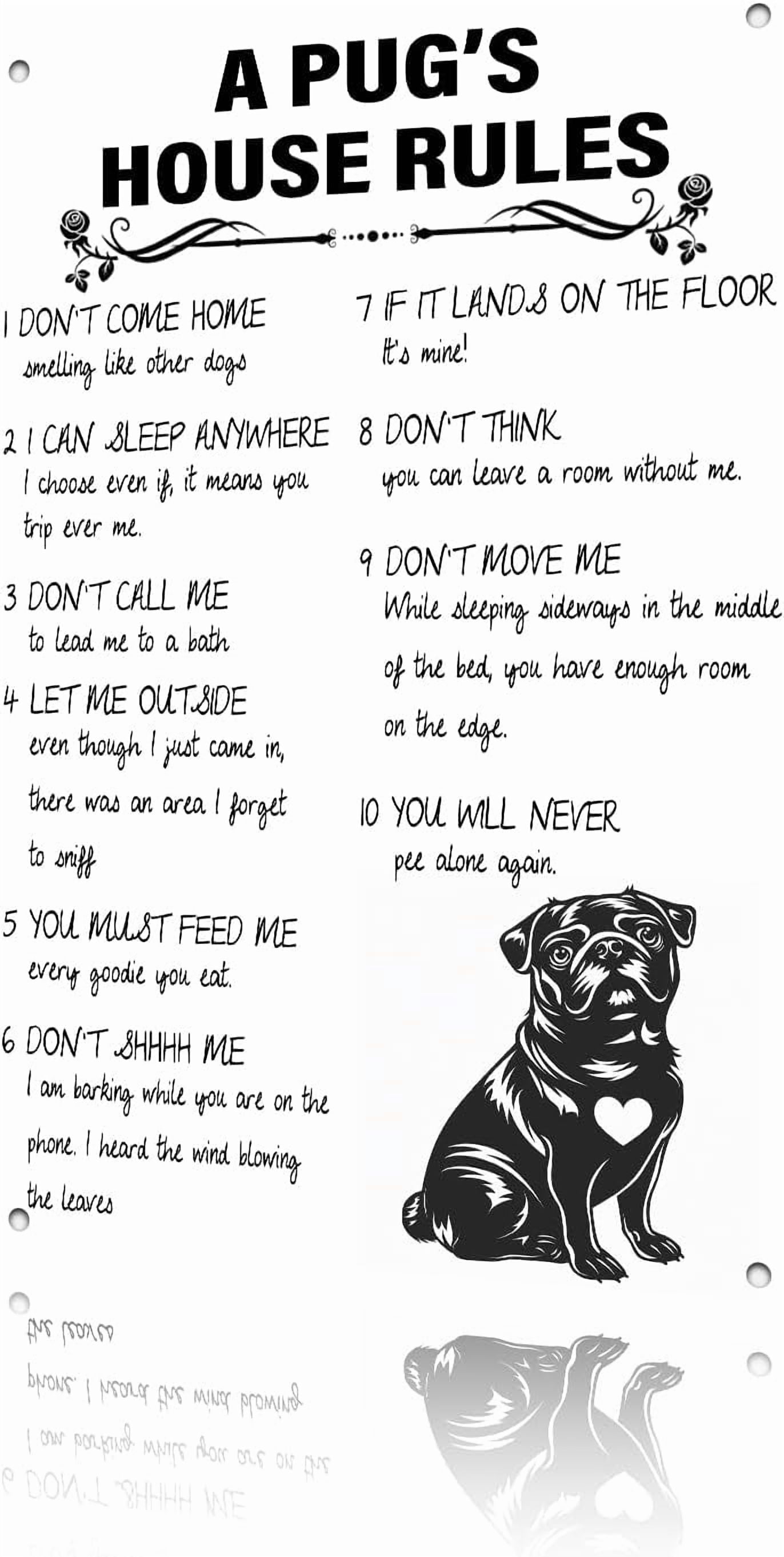 Metal Sign A Dachshund‘s House Rules Vintage Sign Rerto Tin Sign ...