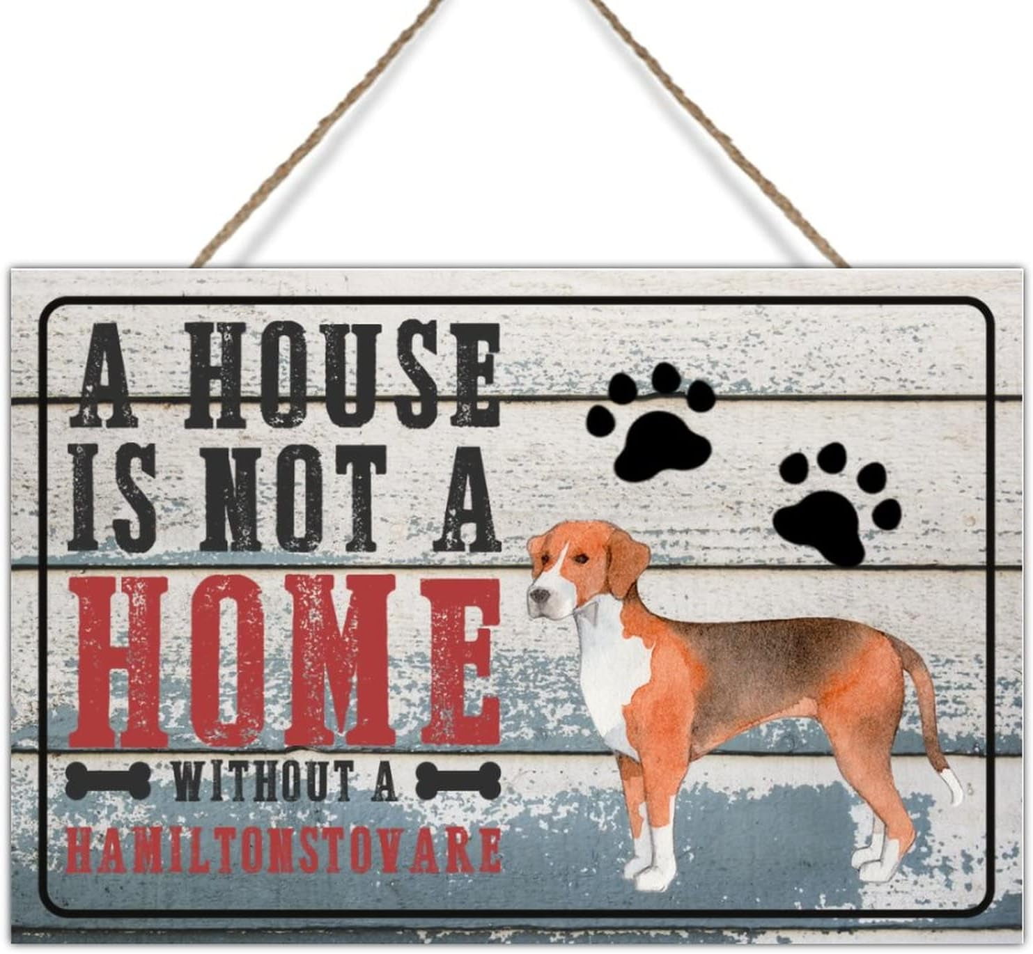 Metal Sign A House is Not A Home Without A Hamiltonstovare Vintage ...