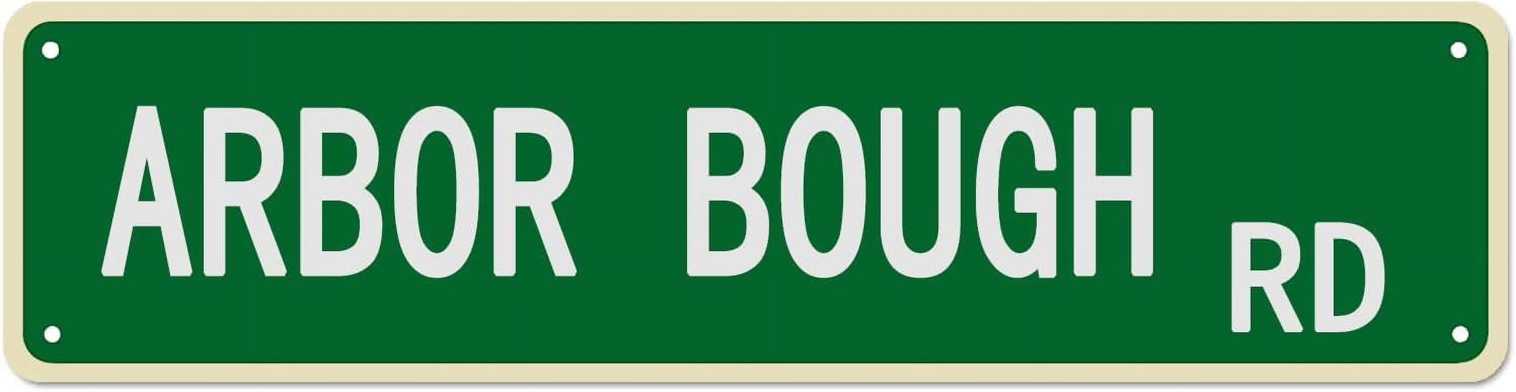 Metal Sign Arbor Bough Rd Vintage Signs Retro Tin Signs Plaque Aluminum ...