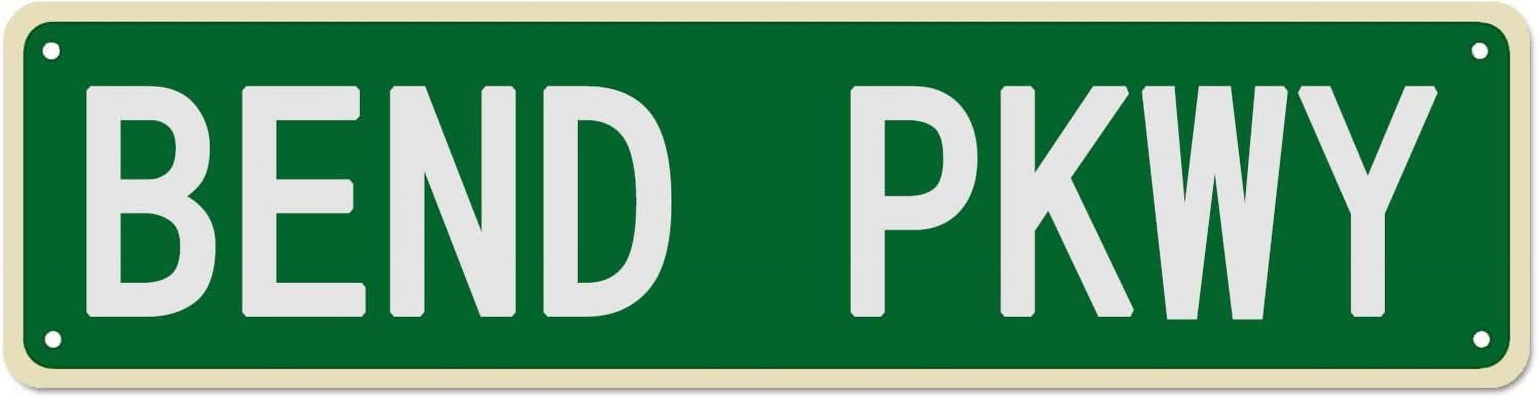Metal Sign Bend Pkwy Vintage Signs Retro Tin Signs Aluminum Sign for ...
