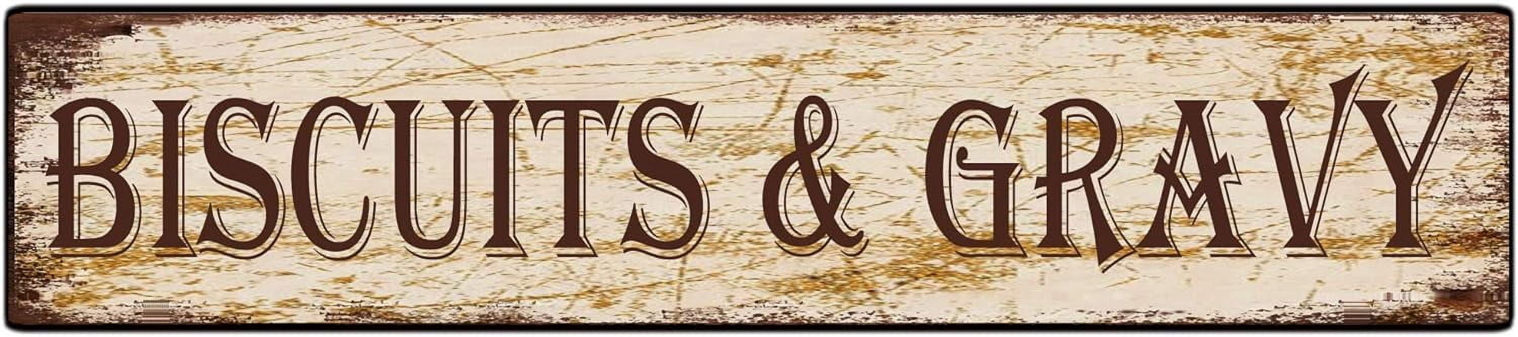 Metal Sign Biscuits & Gravy Vintage Signs Retro Tin Signs Aluminum Sign ...