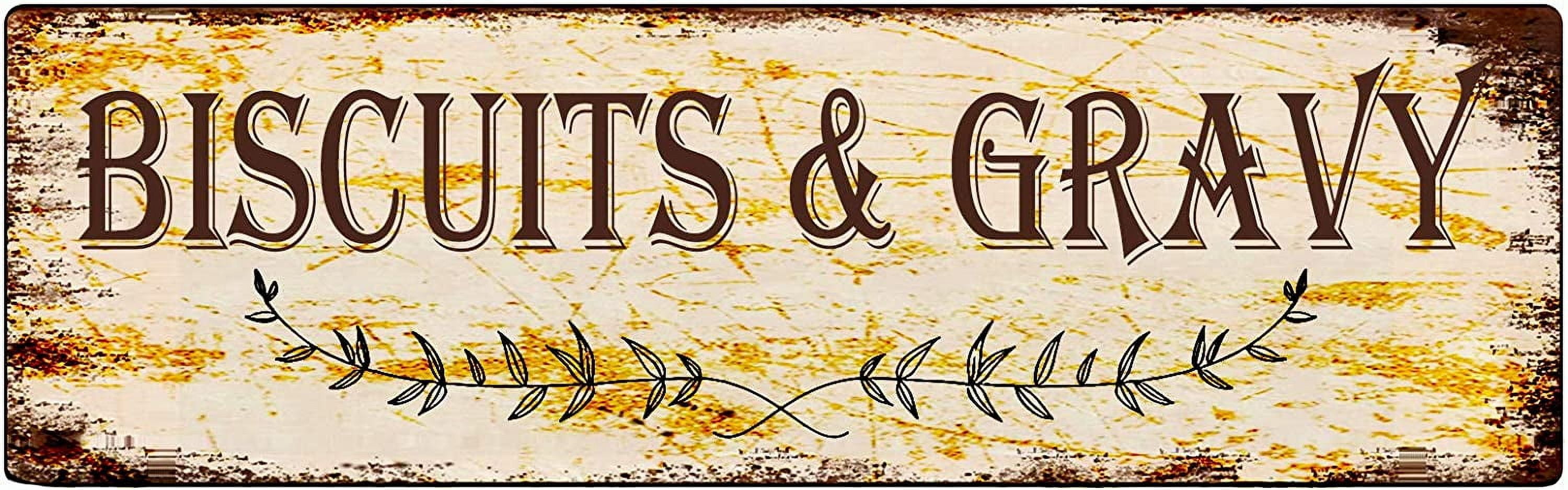 Metal Sign Biscuits and Gravy Vintage Signs Retro Tin Signs Aluminum ...