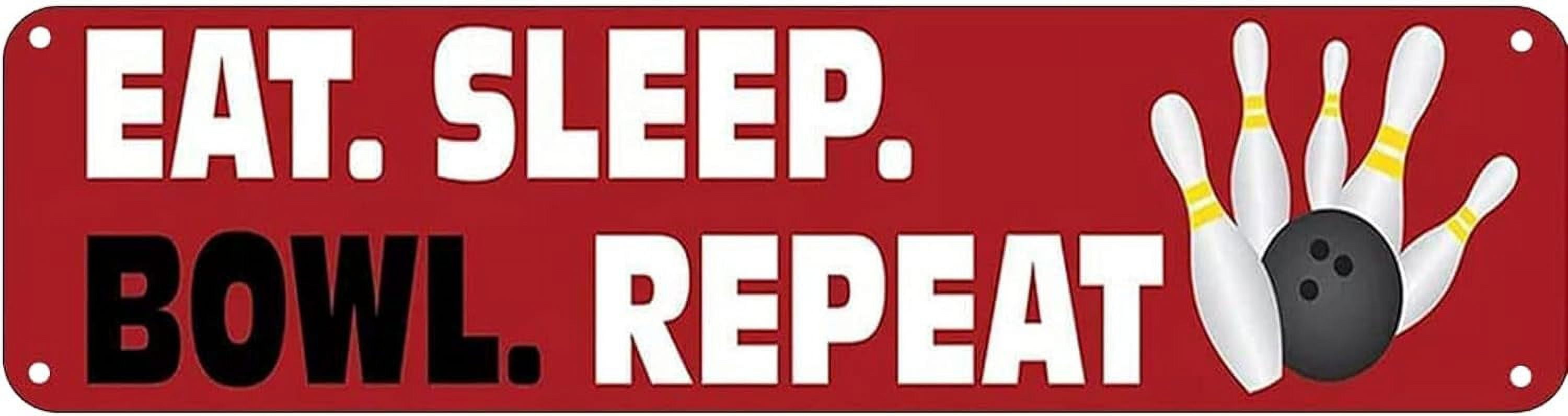 Metal Sign Bowl Bowling Alley Vintage Signs Retro Tin Signs Aluminum ...