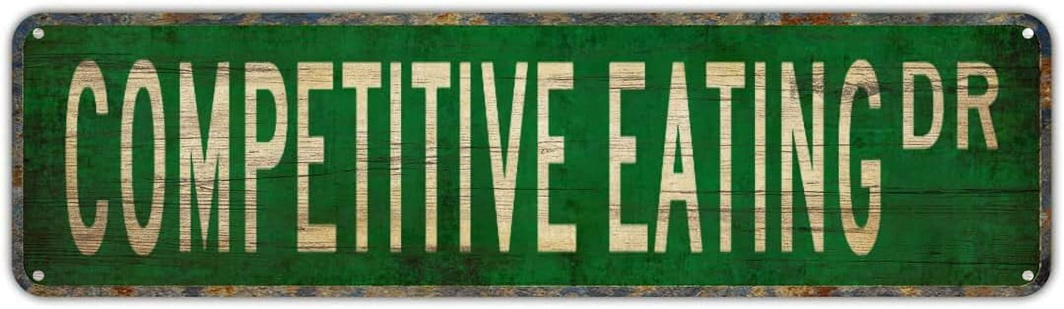 Metal Sign COMPETITIVE EATING DR Vintage Signs Retro Tin Signs Art ...
