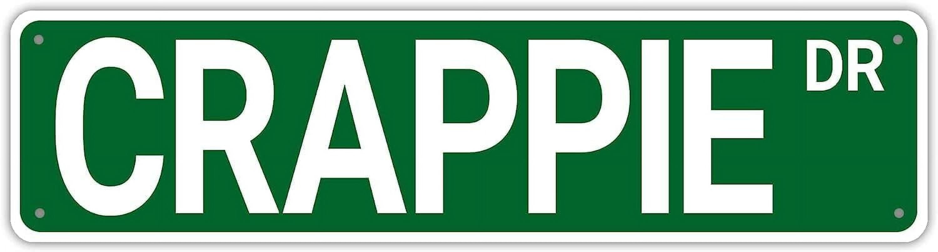 Metal Sign CRAPPIE DR Vintage Signs Retro Tin Signs Art Plaque Aluminum ...