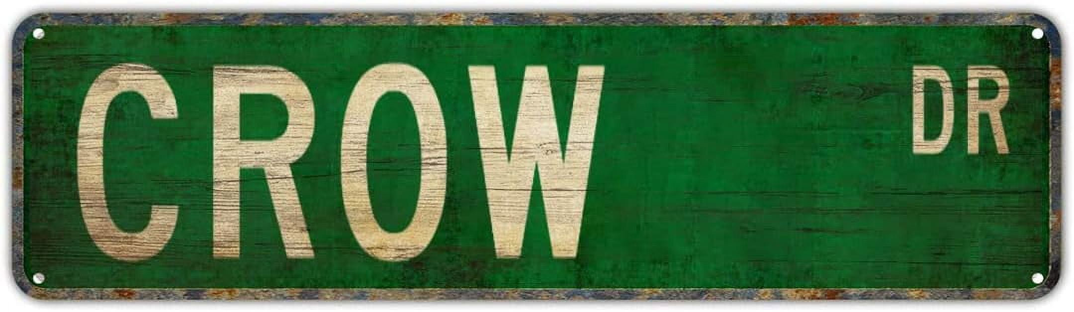 Metal Sign CROW Vintage Signs Retro Tin Signs Art Plaque Aluminum Sign ...
