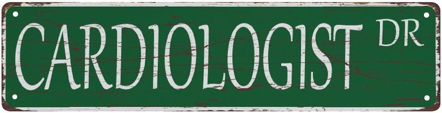 Metal Sign Cardiologist Vintage Rustic Retro Decor Funny Metal Tin Sign ...