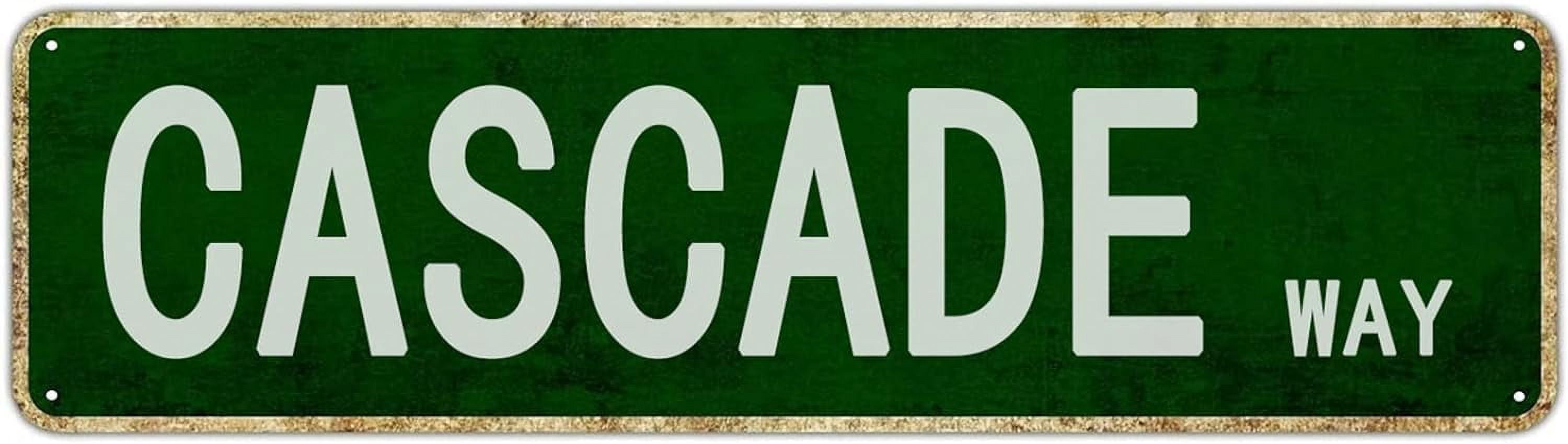 Metal Sign Cascade Way Vintage Signs Retro Tin Signs Plaque Aluminum ...