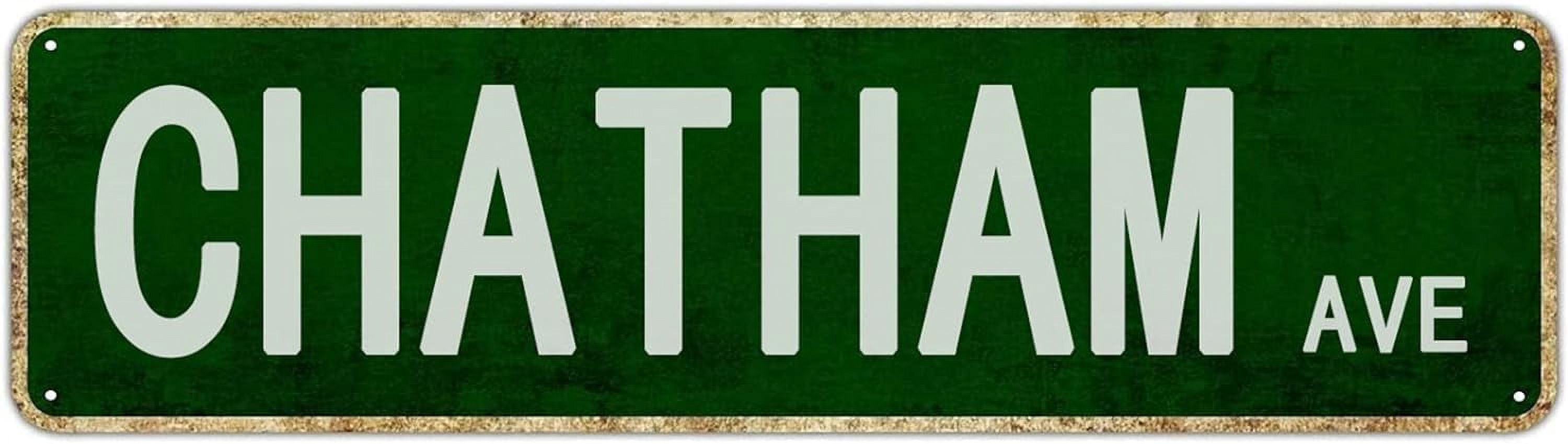 Metal Sign Chatham Avenue Vintage Signs Retro Tin Signs Art Plaque ...