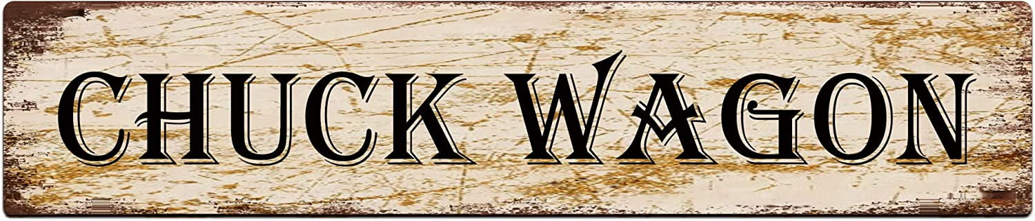 Metal Sign Chuck Wagon Vintage Signs Retro Tin Signs Aluminum Sign for ...