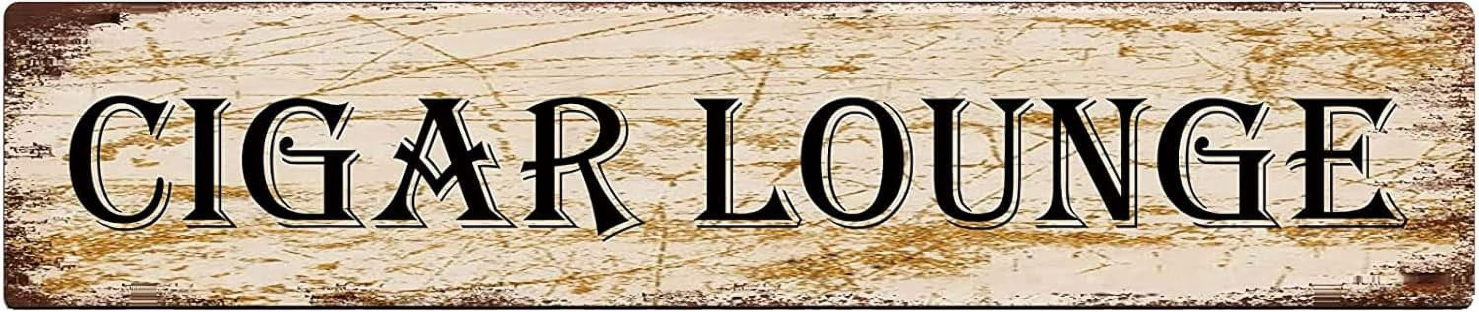 Metal Sign Cigar Lounge Vintage Signs Retro Tin Signs Aluminum Sign for ...