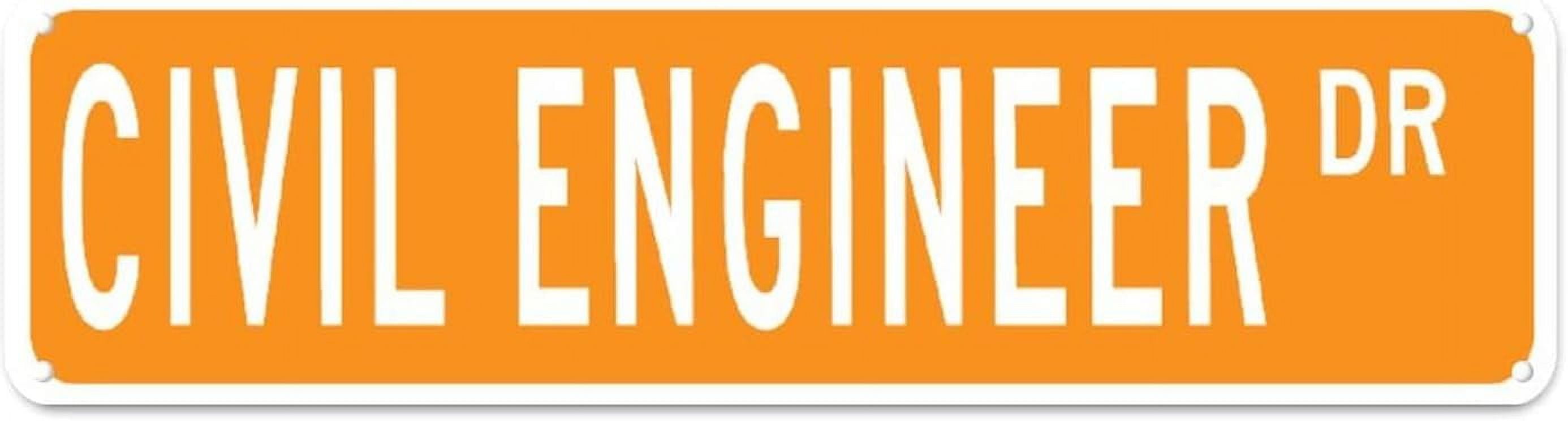Metal Sign Civil Engineer DR Vintage Signs Retro Tin Signs Aluminum ...