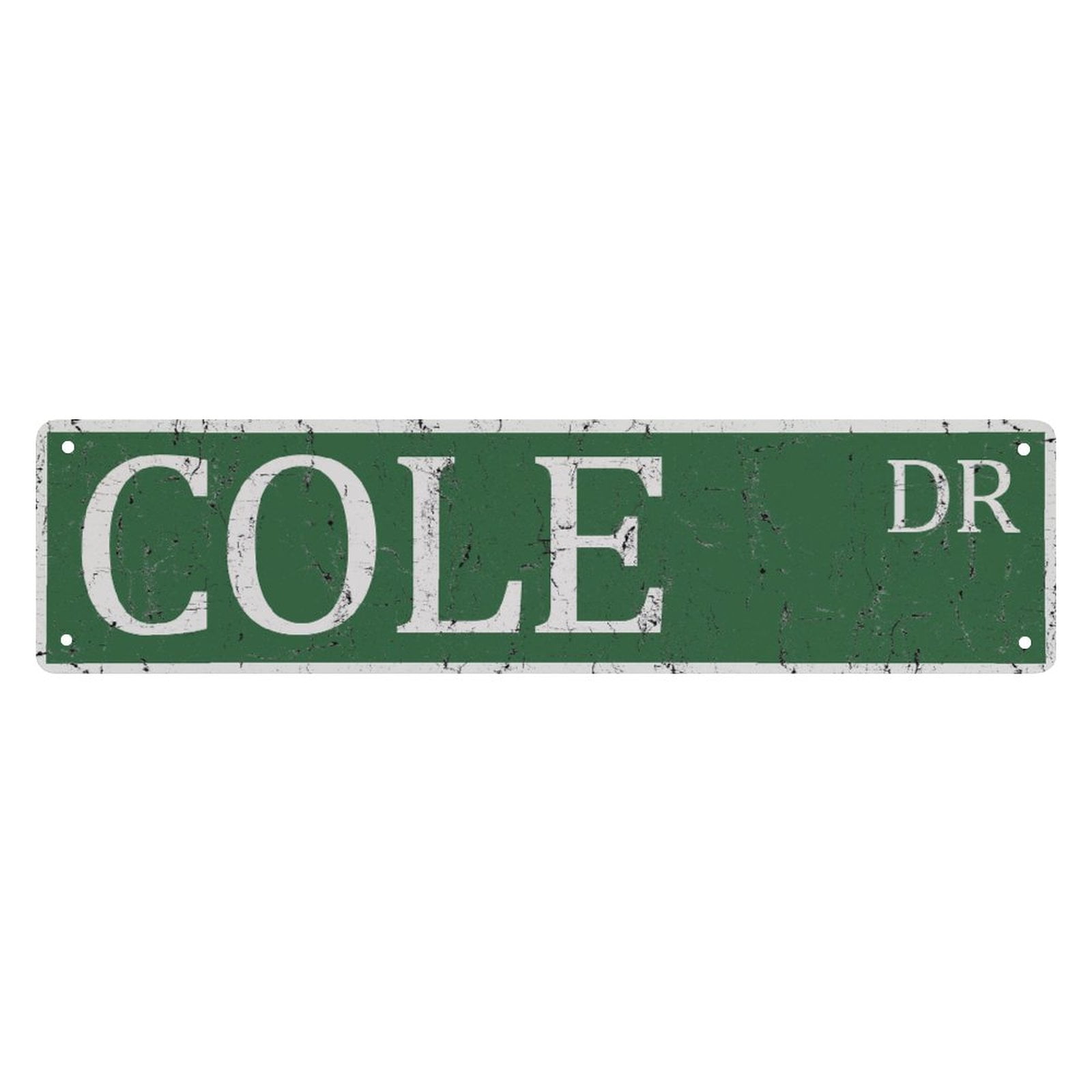 Metal Sign Cole Dr Vintage Signs Retro Tin Signs Plaque Aluminum Street ...