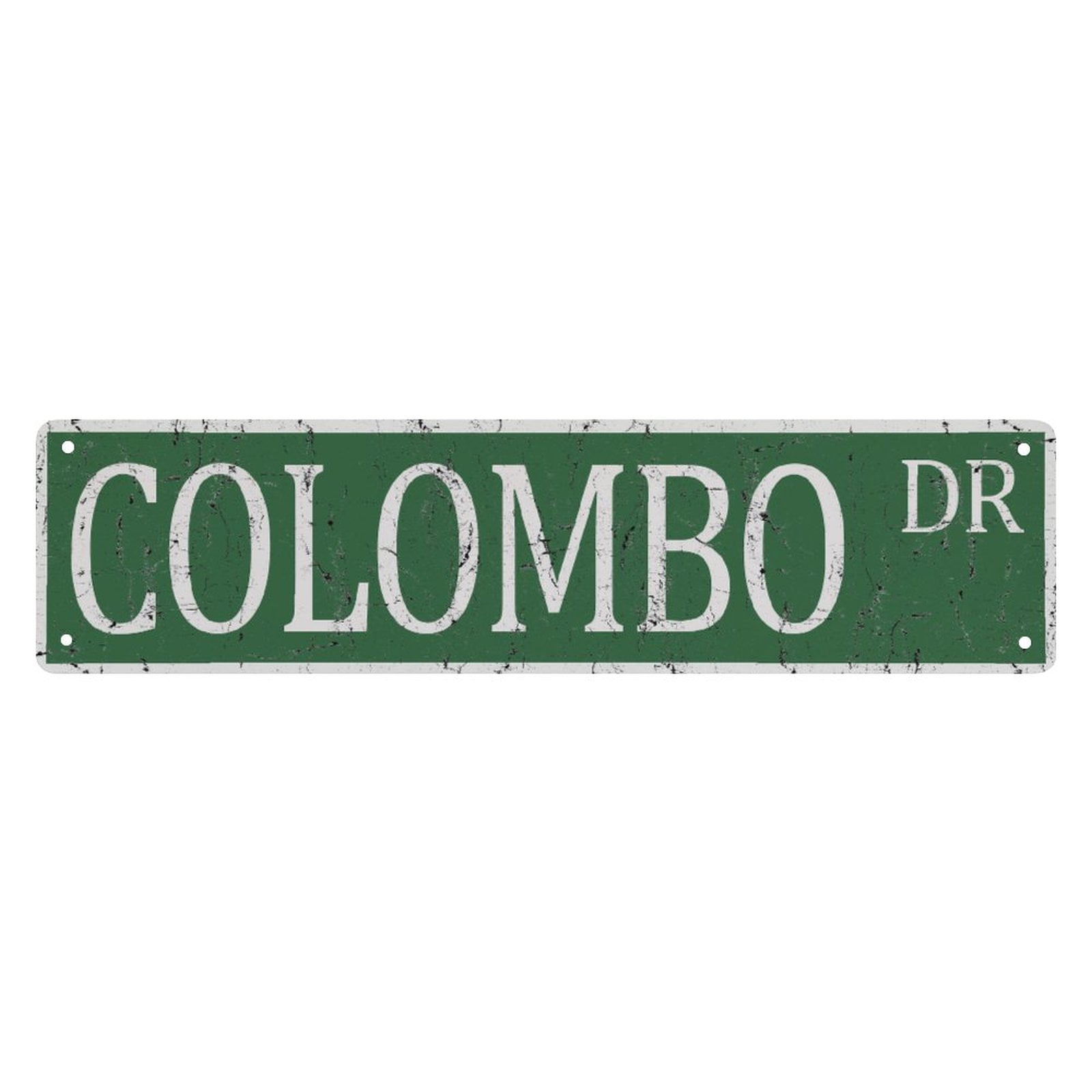 Metal Sign Colombo Dr Vintage Signs Retro Tin Signs Plaque Aluminum ...