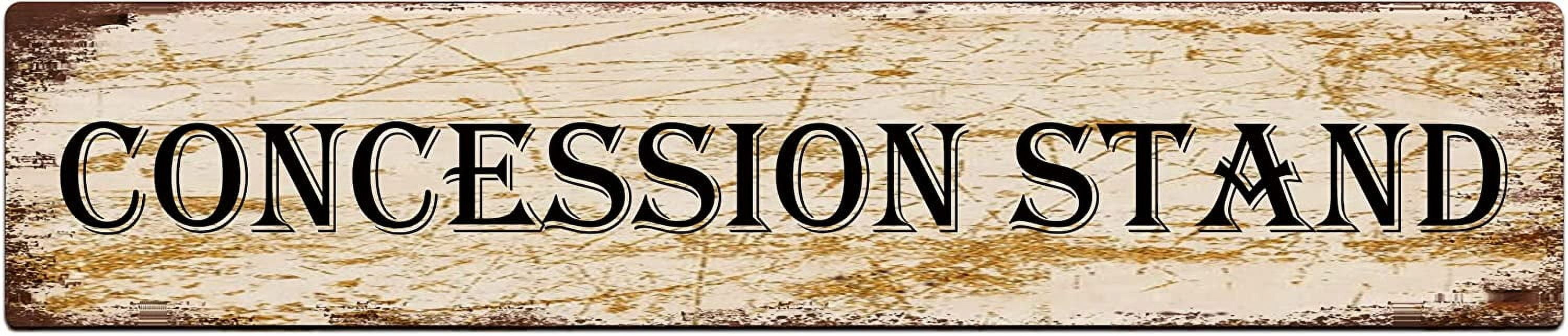 Metal Sign Concession Stand Vintage Signs Retro Tin Signs Aluminum Sign ...