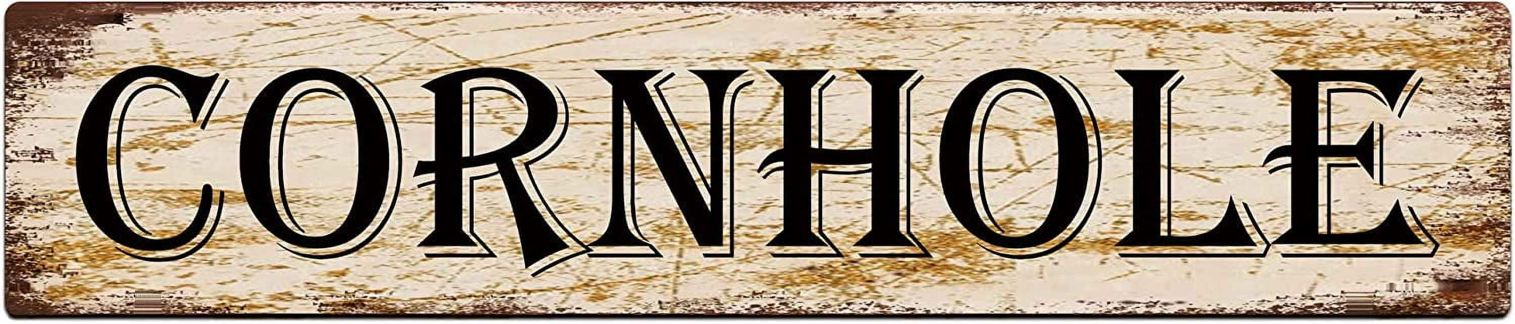 Metal Sign Cornhole Vintage Signs Retro Tin Signs Aluminum Sign for ...