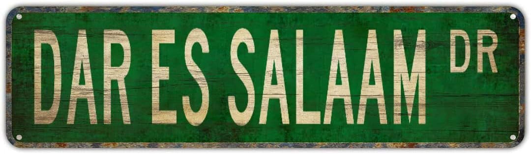 Metal Sign DAR ES SALAAM DR Vintage Signs Retro Tin Signs Art Plaque ...