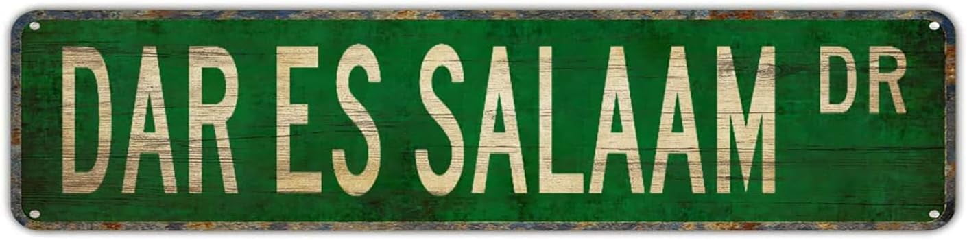Metal Sign DAR ES Salaam DR Vintage Signs Retro Tin Signs Art Plaque ...
