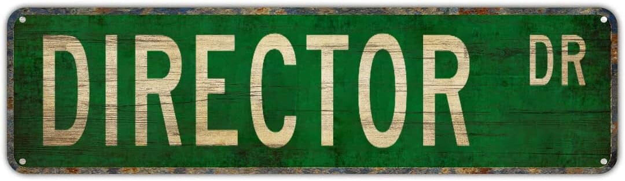 Metal Sign DIRECTOR DR Vintage Signs Retro Tin Signs Art Plaque ...