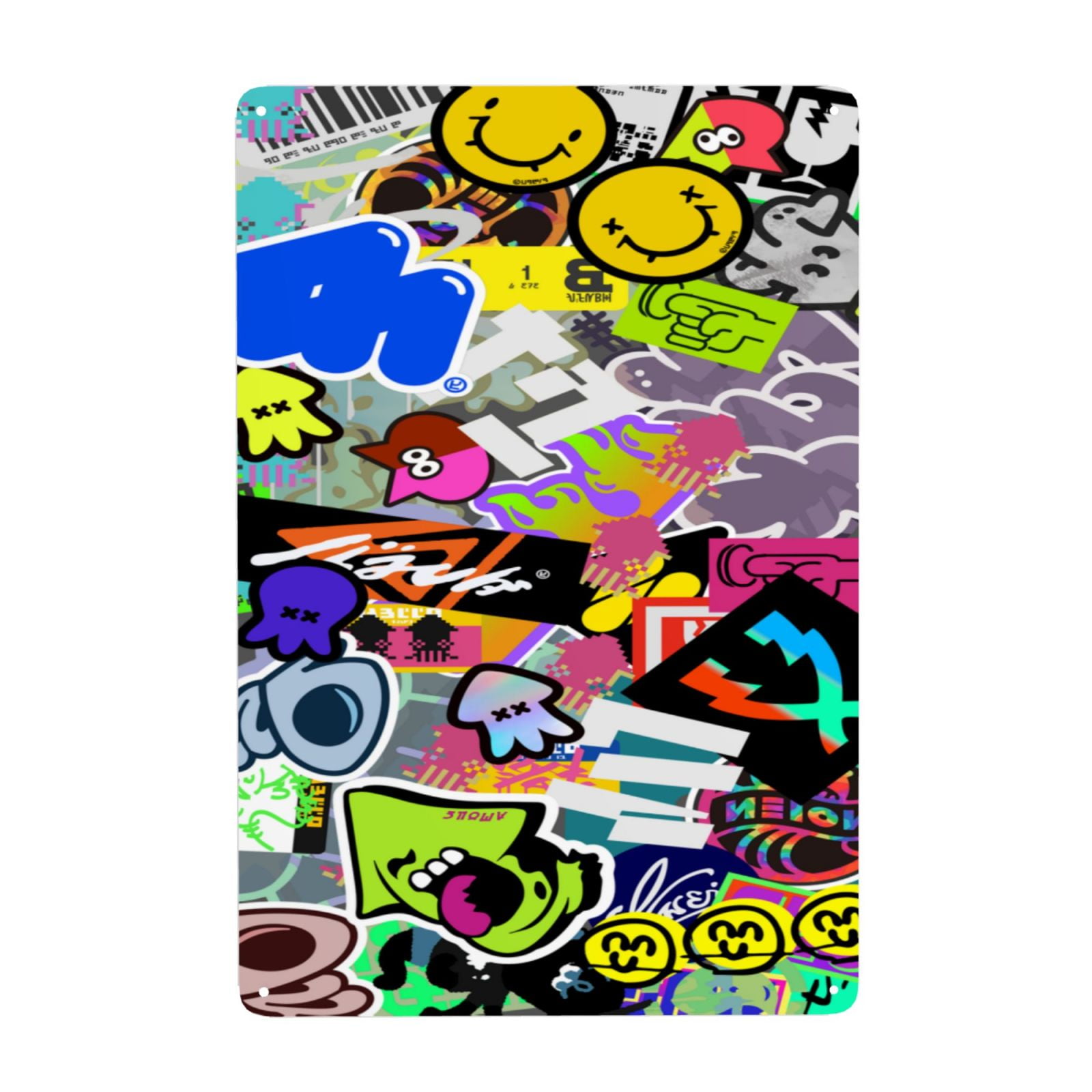 Metal Sign Decor Hanging Picture 8x12in Splatoon,Poster Wall Art ...