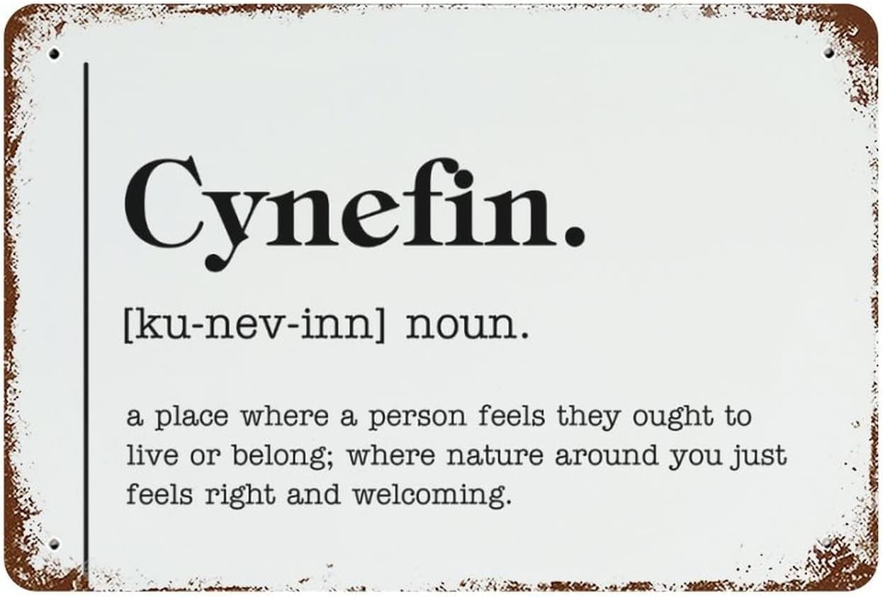 Metal Sign Definition Noun Cynefin Metal Signs Metal Tin Sign 8x12 Inch ...