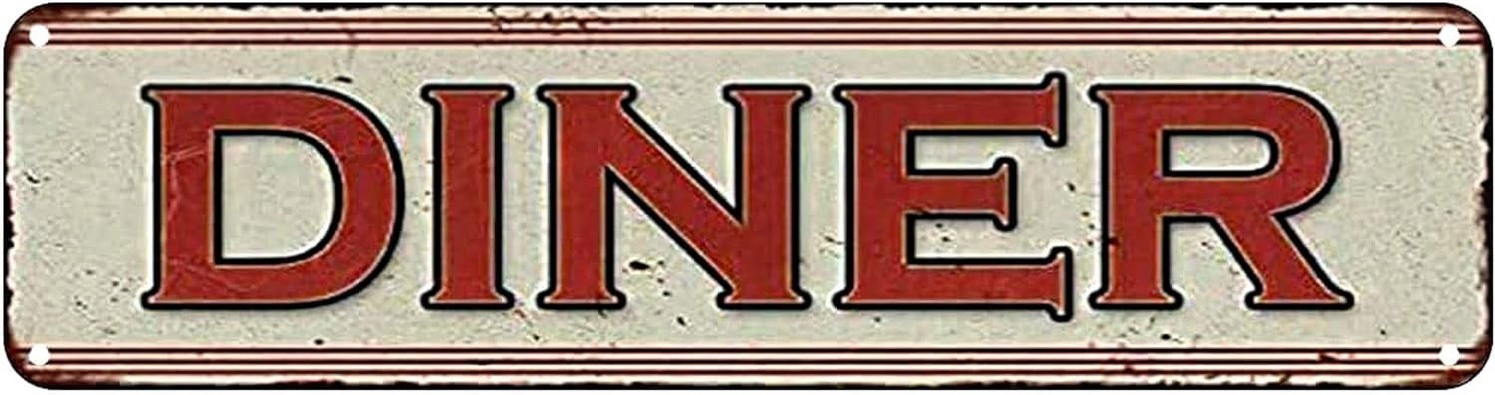 Metal Sign Diner Vintage Signs Retro Tin Signs Art Plaque Aluminum Sign ...