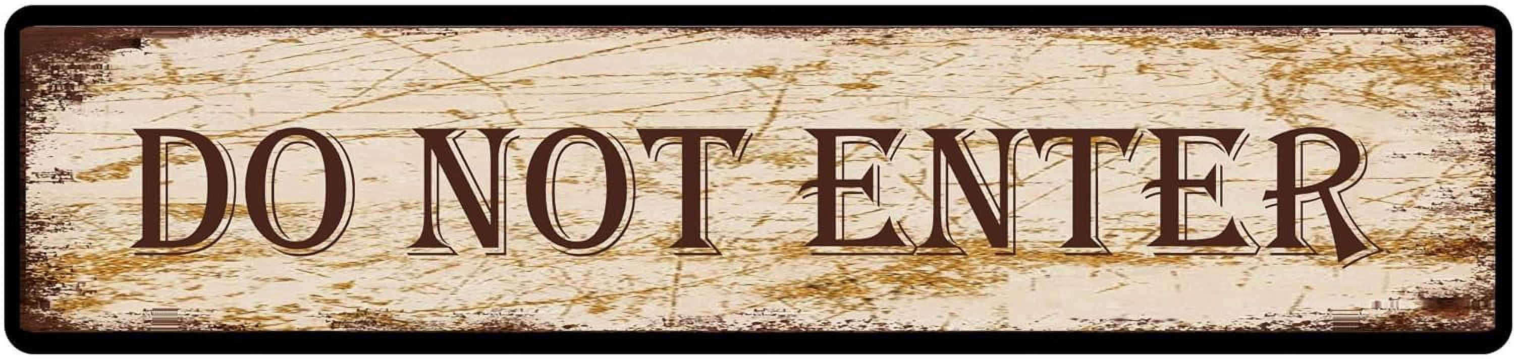 Metal Sign Do not Enter Vintage Signs Retro Tin Signs Aluminum Sign for ...