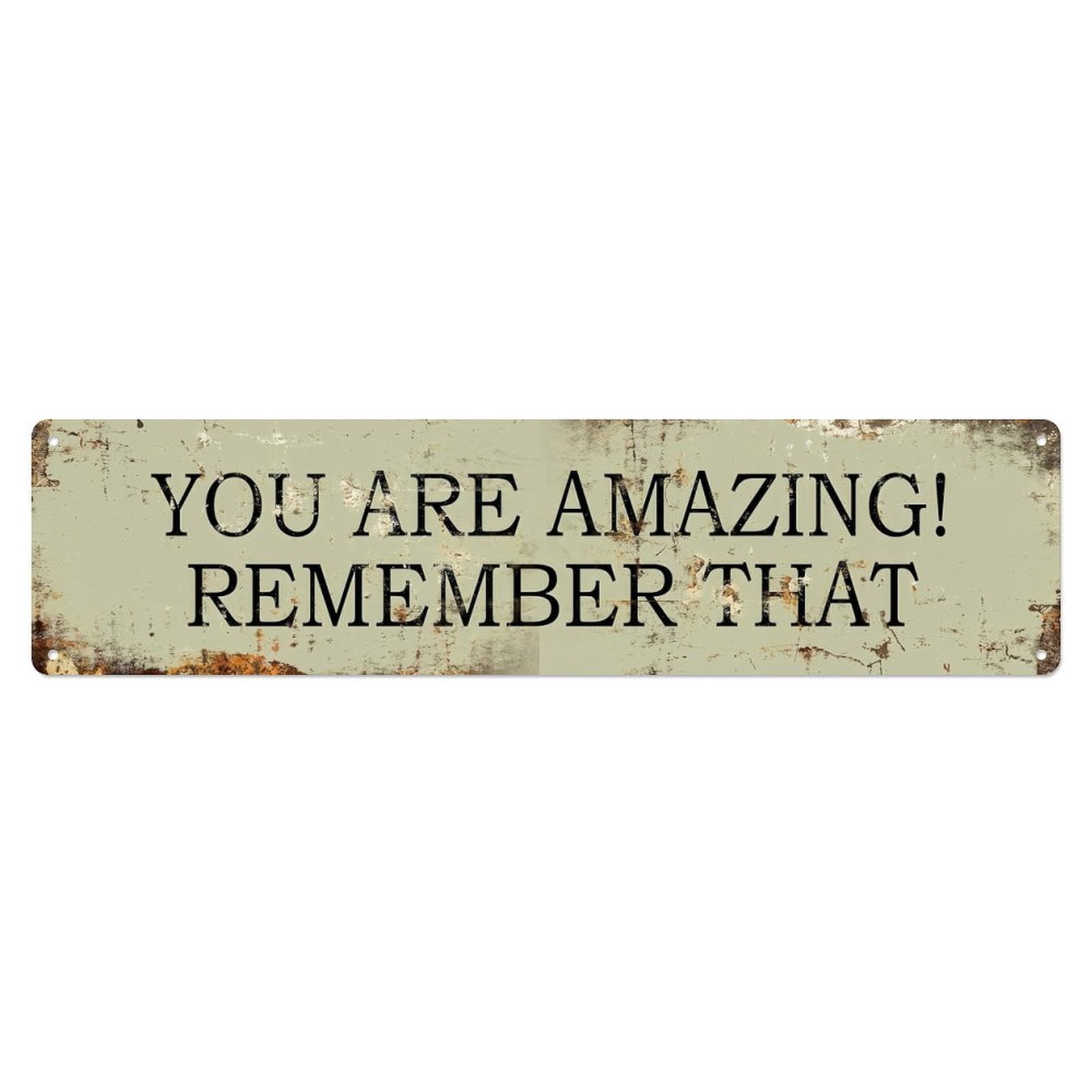 Metal Sign Door Accessories Wall Decor Signs You Are Amazing Remember ...