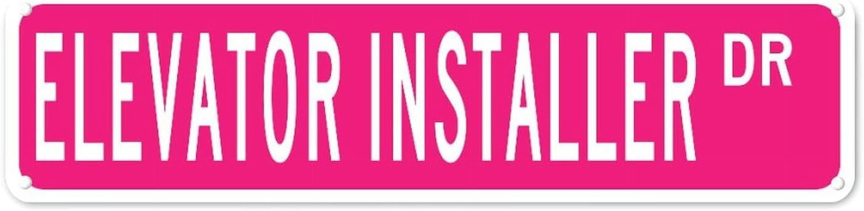 Metal Sign Elevator Installer DR Vintage Signs Retro Tin Signs Funny ...