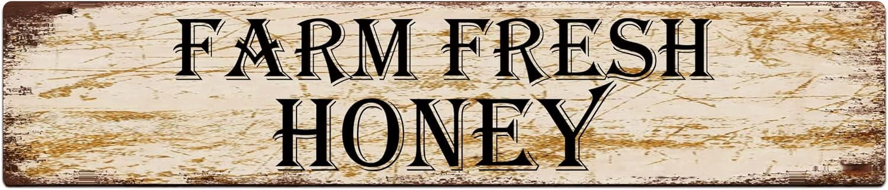 Metal Sign Farm Fresh Honey Vintage Signs Retro Tin Signs Aluminum Sign ...