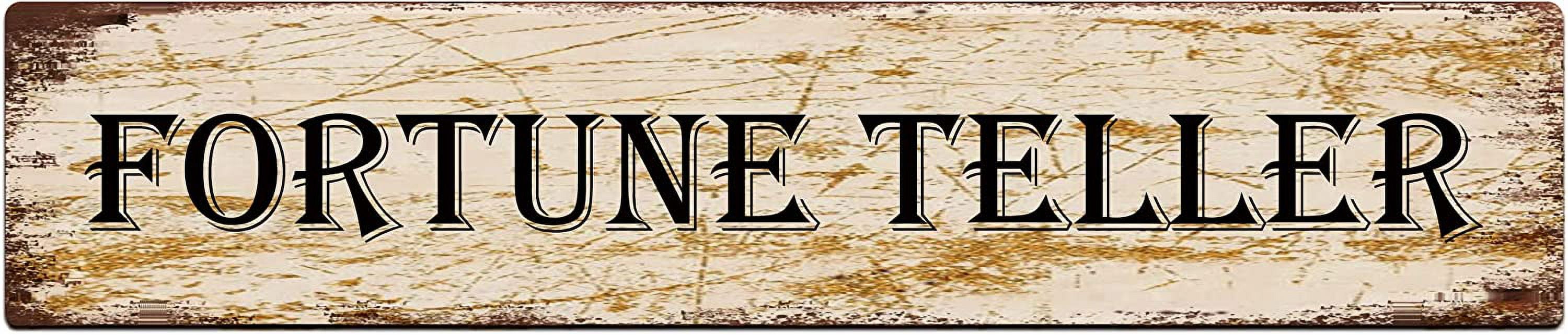 Metal Sign Fortune Teller Vintage Signs Retro Tin Signs Aluminum Sign ...