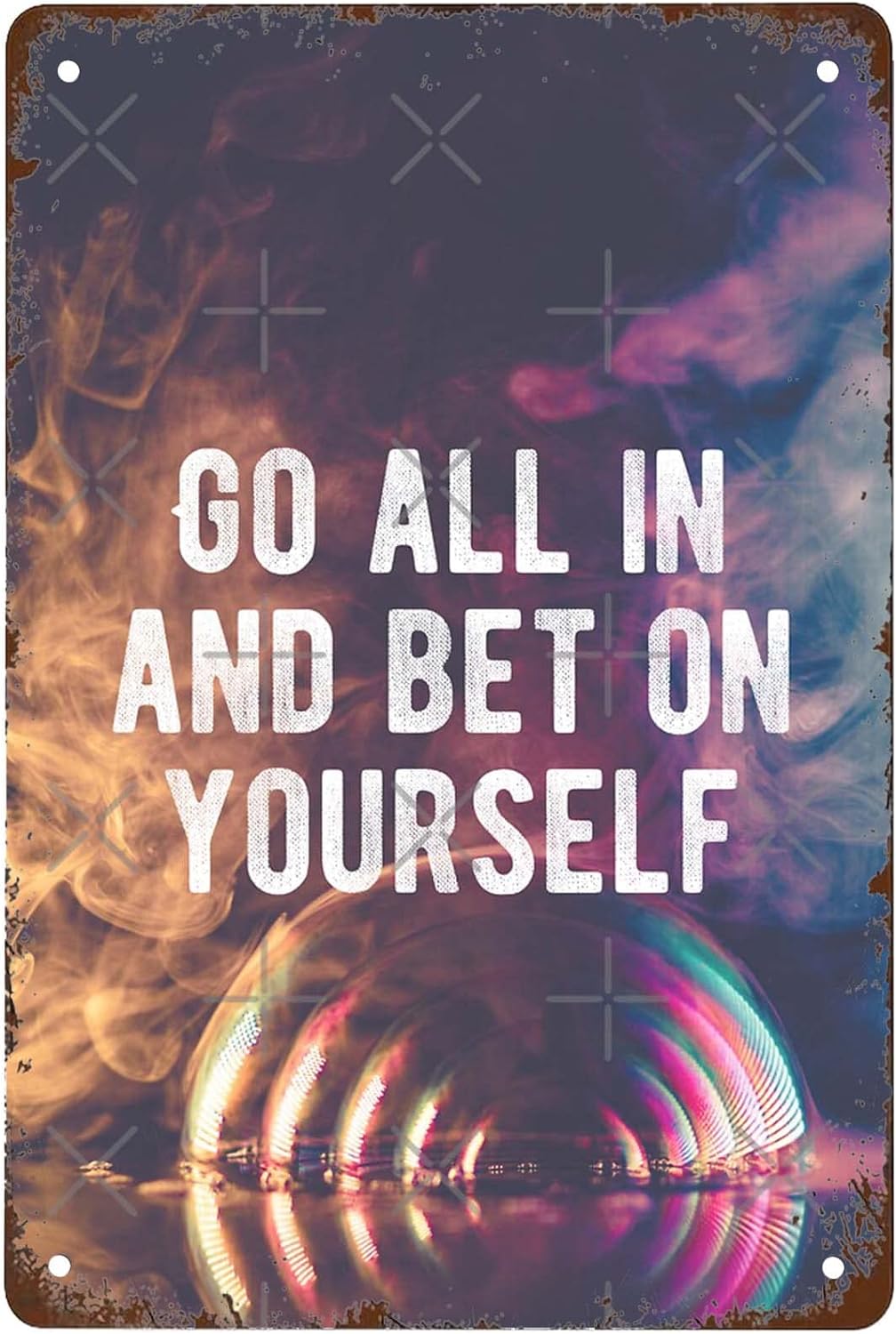 Metal Sign Funny Motivational Bet On Your AbilIties QuoteWall Decor ...