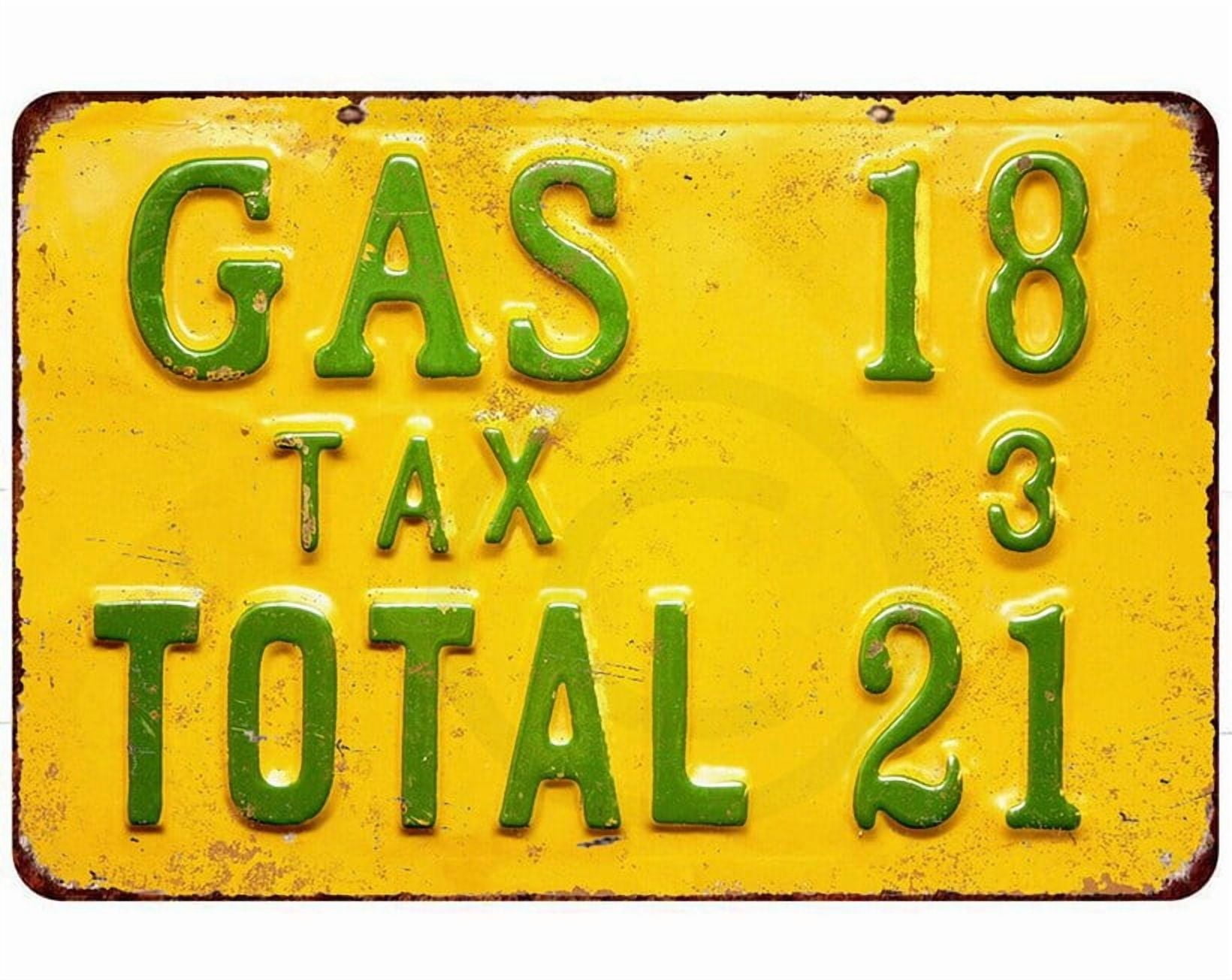 Metal Sign Gas Price 21 Cents Vintage Look Reproduction SIZE: 8" x 12 ...