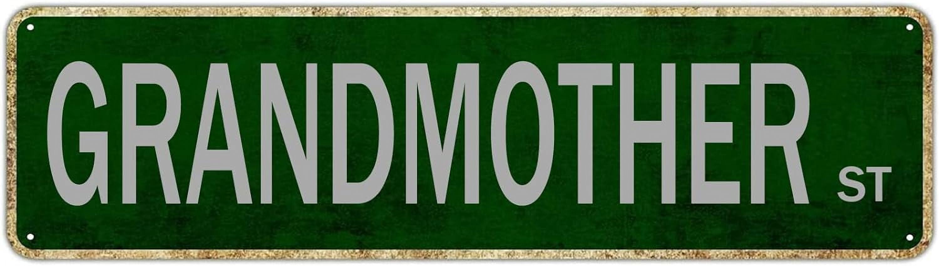 Metal Sign Grandmother St Vintage Signs Retro Tin Signs Aluminum Sign ...