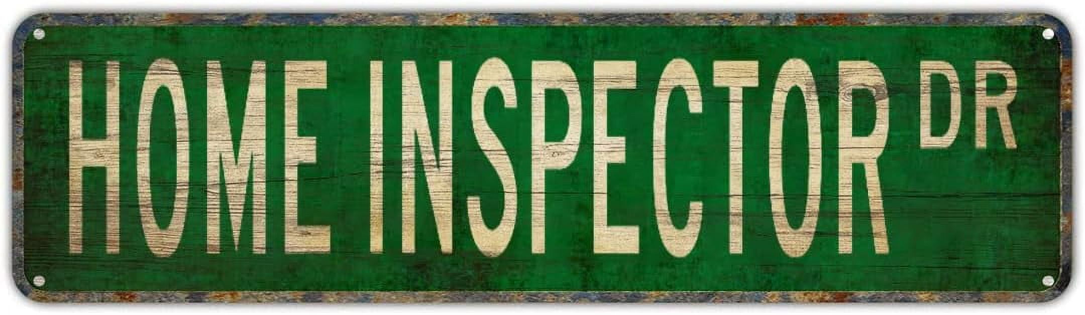 Metal Sign HOME INSPECTOR DR Vintage Signs Retro Tin Signs Art Plaque ...