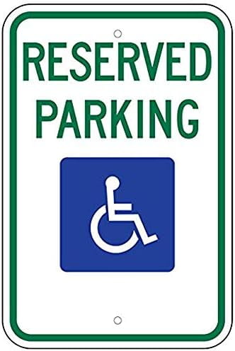Metal Sign Handicap Parking Sign 8 X 12Wall Art Decor Warning Signs For ...