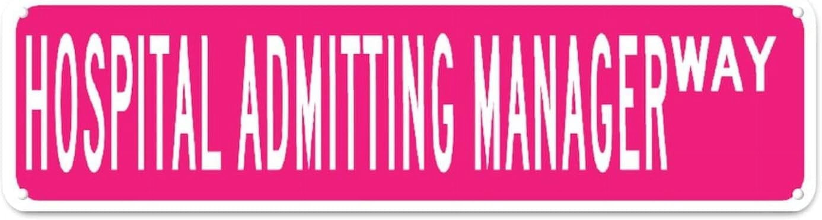 Metal Sign Hospital Admitting Manager WAY Vintage Signs Retro Tin Signs ...