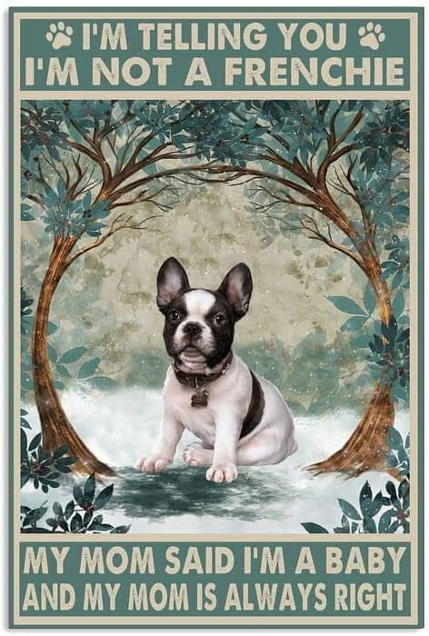 Metal Sign I'm Telling You I'm Not A Frenchie Sign Vintage Funny Sign ...