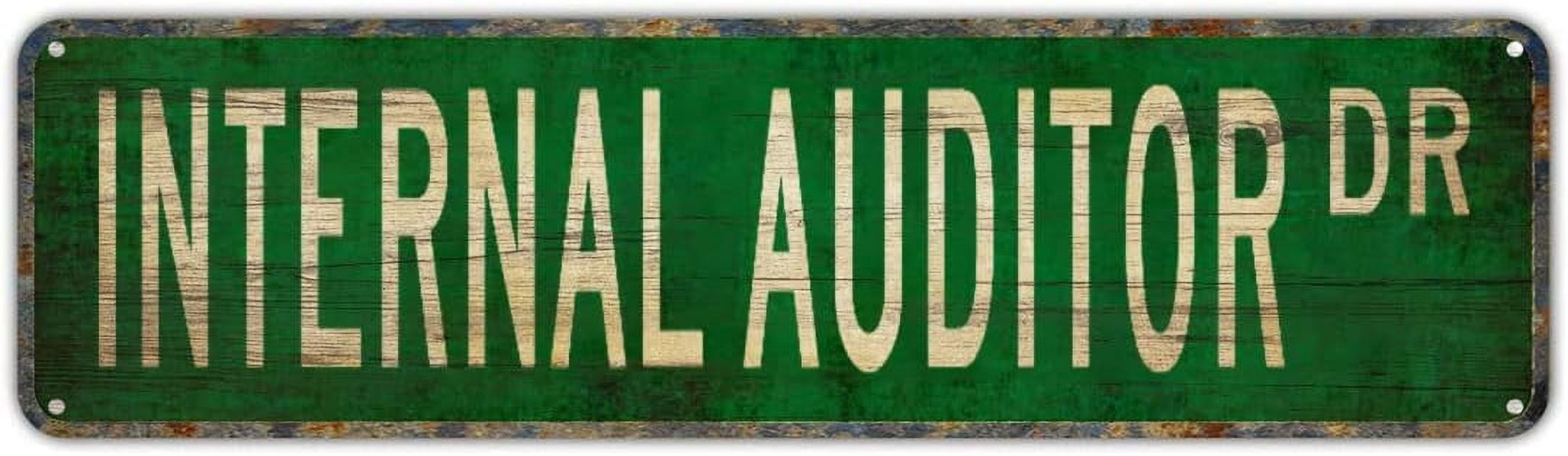 Metal Sign INTERNAL AUDITOR DR Vintage Signs Retro Tin Signs Art Plaque ...