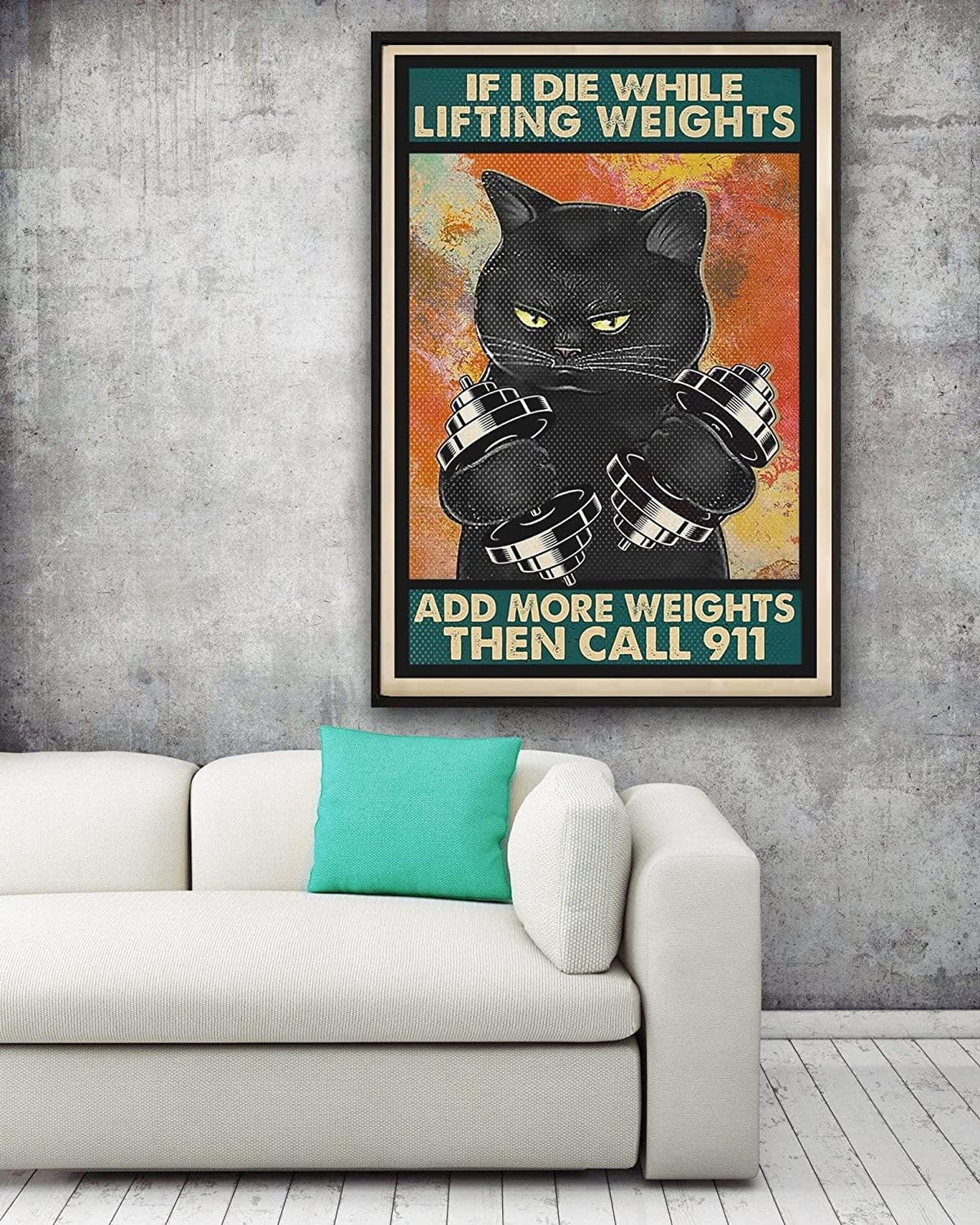 Metal Sign If I Die While Lifting Weights Add More Weights Sign Vintage ...