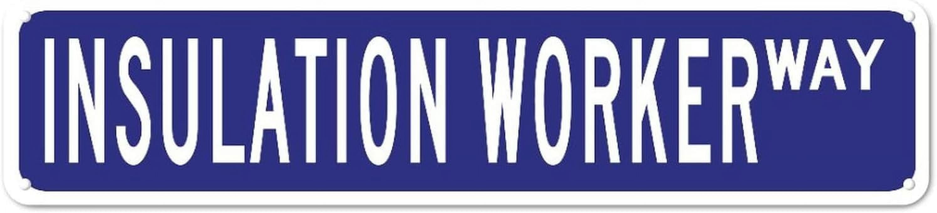 Metal Sign Insulation Worker Way Vintage Signs Retro Tin Signs Aluminum ...