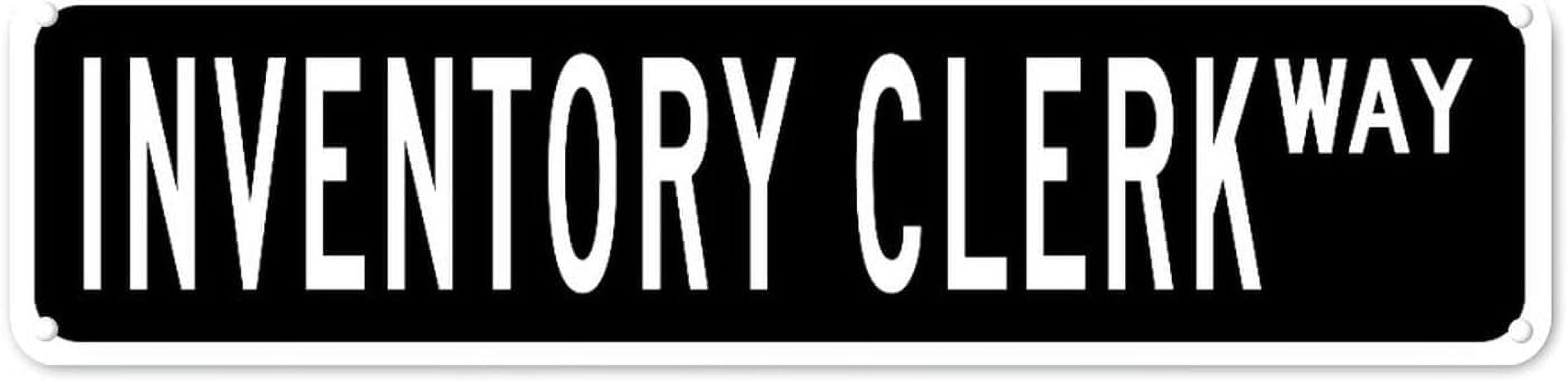 Metal Sign Inventory Clerk WAY Vintage Signs Retro Tin Signs Aluminum ...