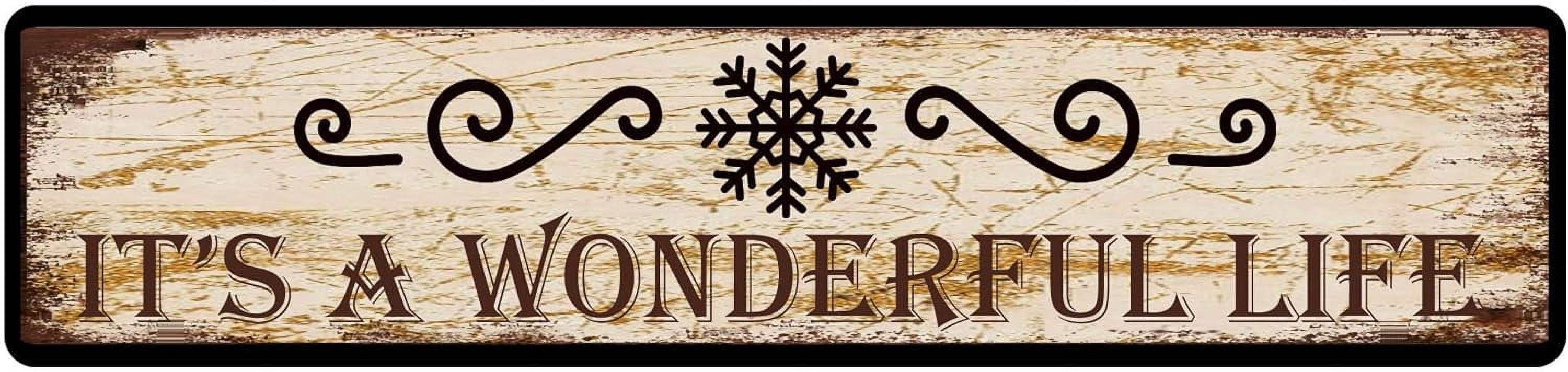 Metal Sign It's a Wonderful Life Vintage Signs Retro Tin Signs Aluminum ...