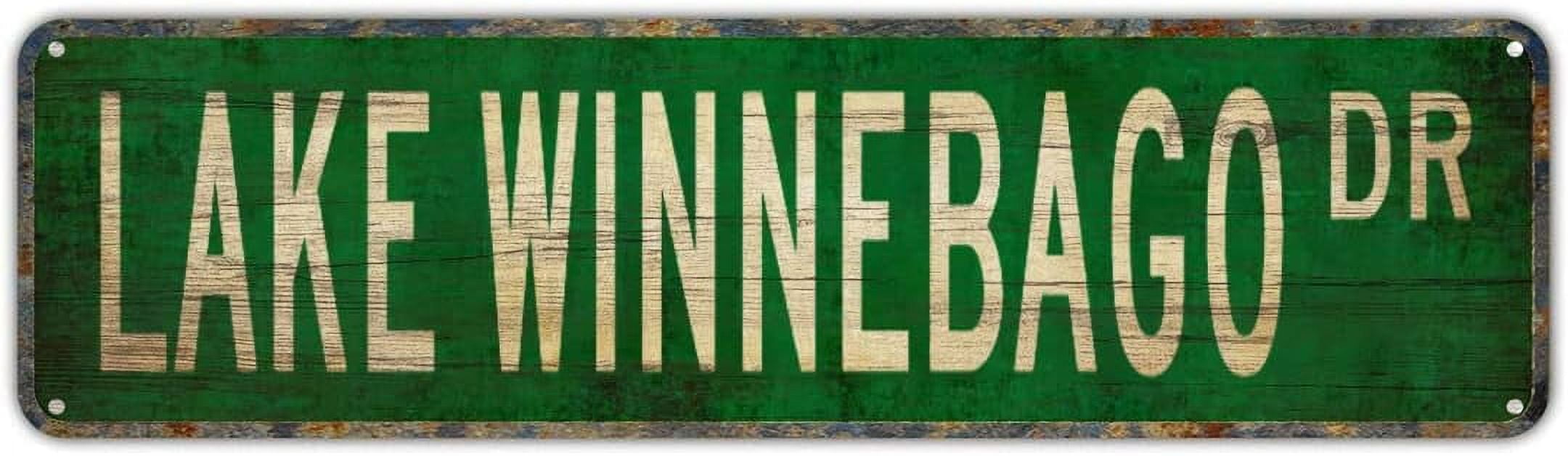 Metal Sign LAKE WINNEBAGO DR Vintage Signs Retro Tin Signs Art Plaque ...