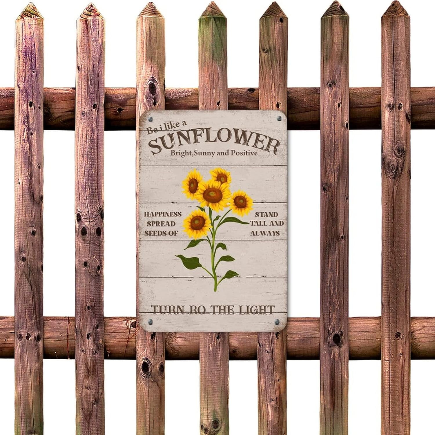 Metal Sign Be Like A Sunflower Sign Bright Sunny and Positive Indoor ...