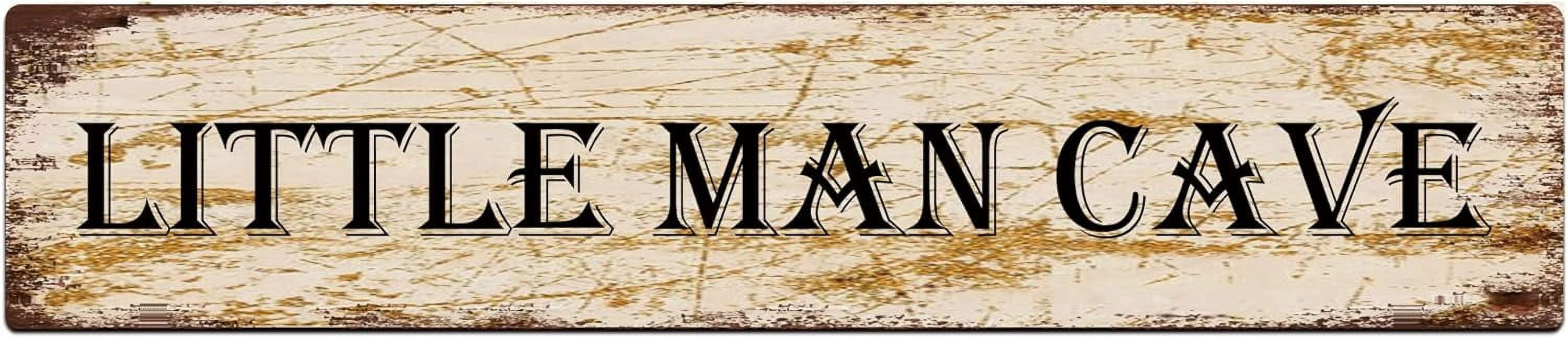 Metal Sign Little Man Cave Vintage Signs Retro Tin Signs Aluminum Sign ...