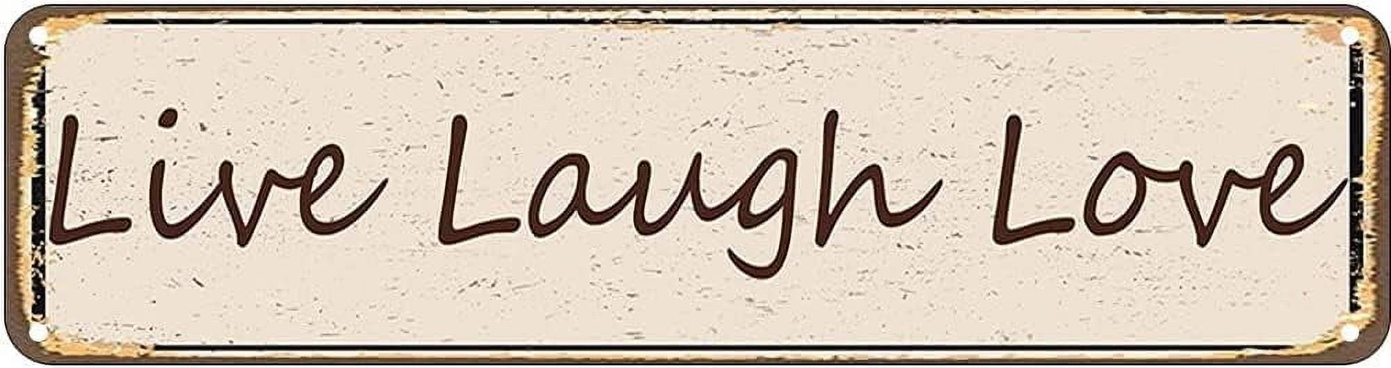 Metal Sign Live Laugh Love Vintage Signs Retro Tin Signs Aluminum Sign ...