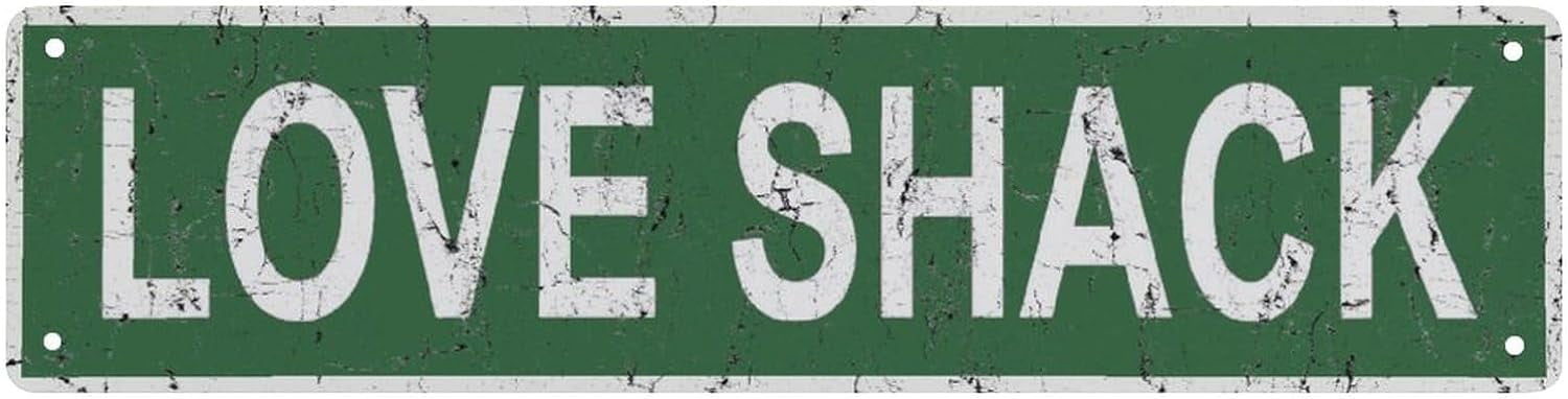 Metal Sign Love Shack Vintage Signs Retro Tin Signs Plaque Aluminum ...