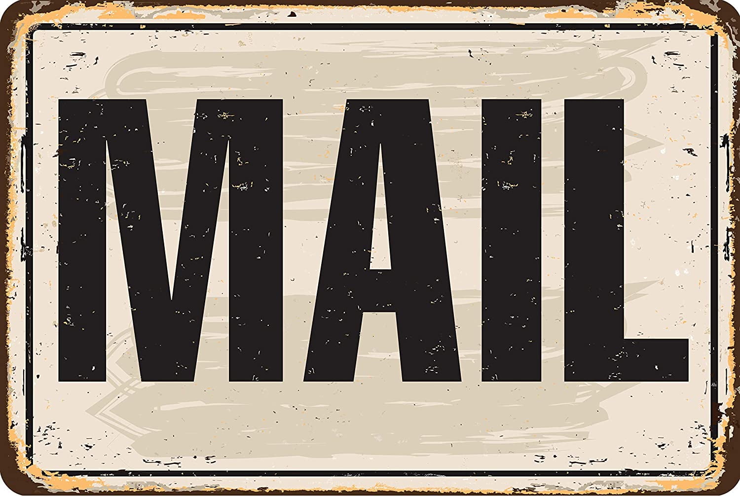 Metal Sign - Mail Metal Sign - Durable Metal Sign - Use Indoor/Outdoor ...