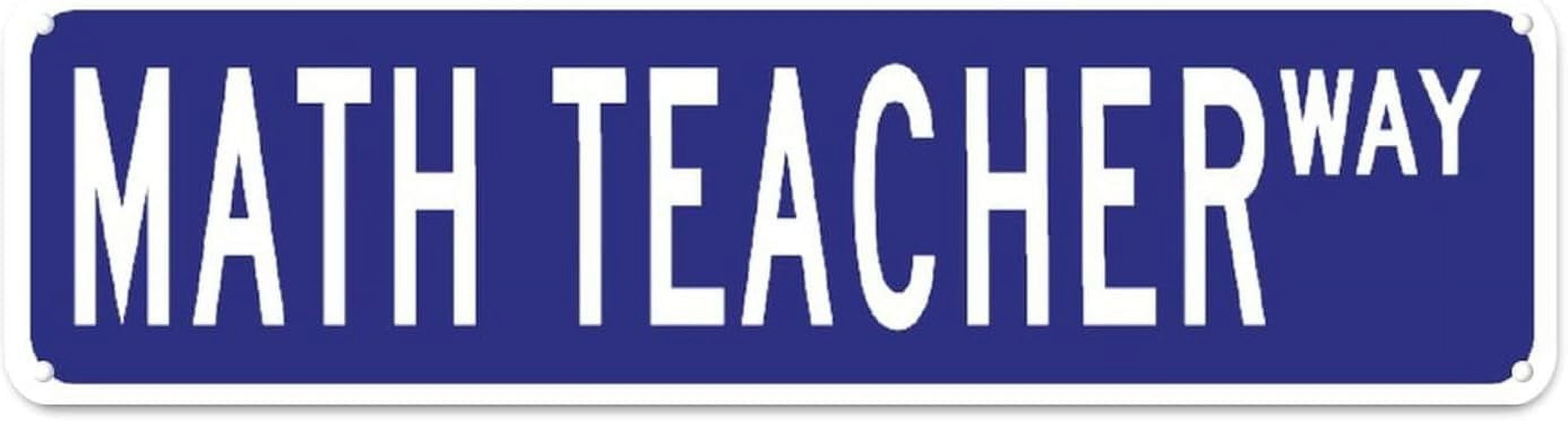 Metal Sign Math Teacher WAY Vintage Signs Retro Tin Signs Aluminum Sign ...